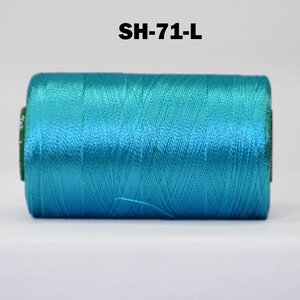 Sapphire Blue Silk Thread Spool, Art Silk Thread, Hand / Machine ...