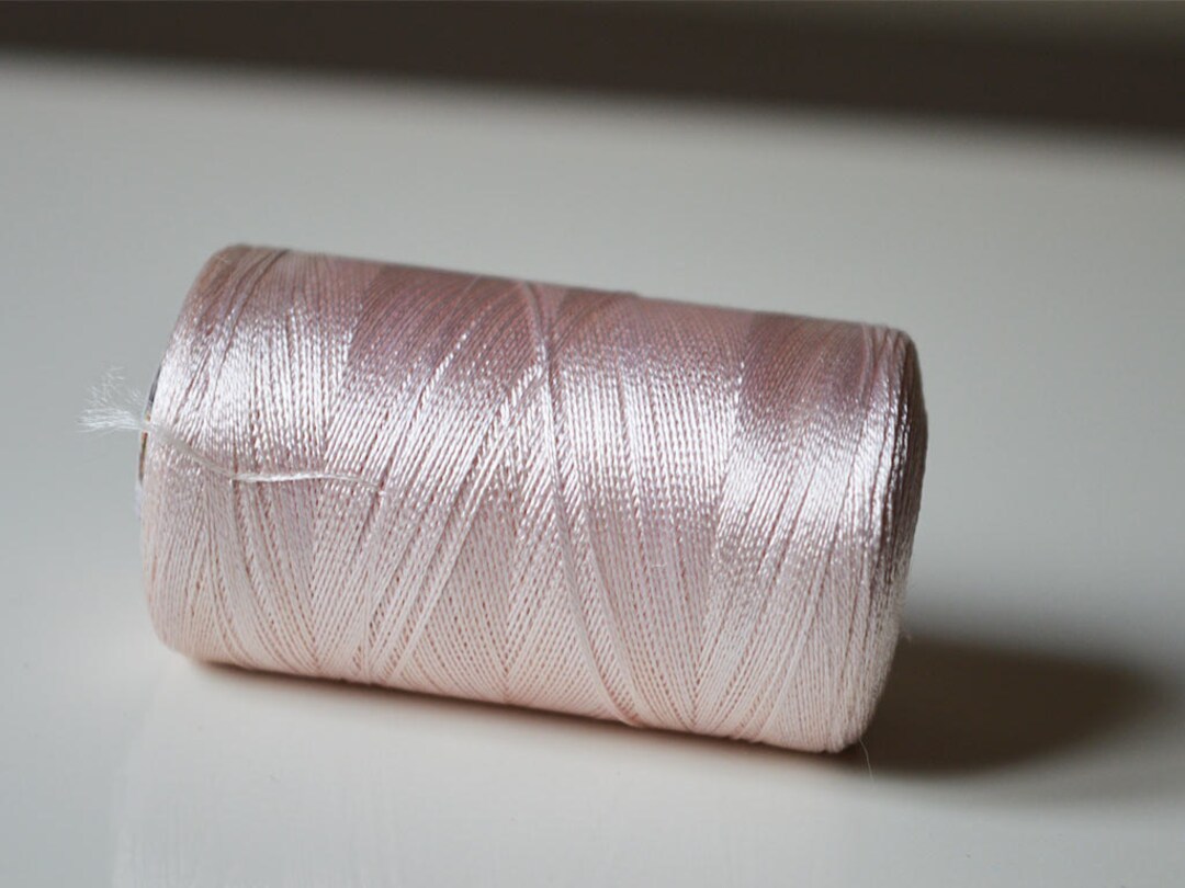 Sweet Pink Silk Thread Spool Art Silk Thread Hand Machine - Etsy