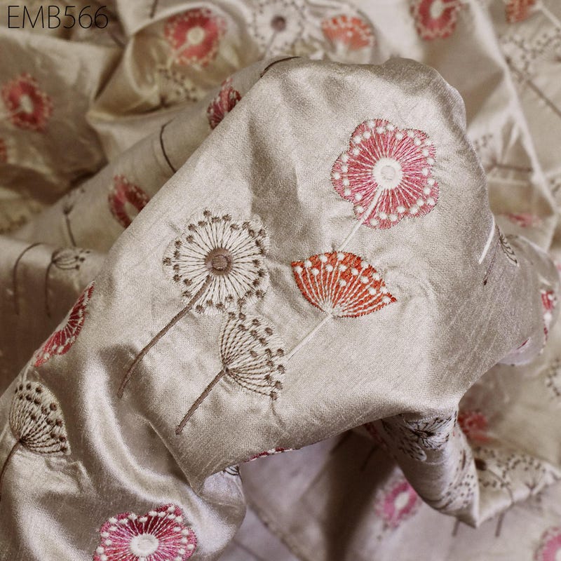 Embroidered Fabric - Etsy