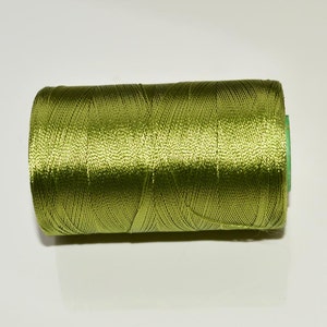 Olive Green Thread Spool Art Silk Thread Hand and Machine - Etsy
