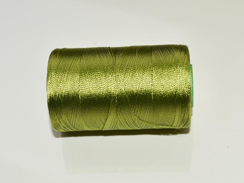 Olive Green Thread Spool Art Silk Thread Hand and Machine - Etsy
