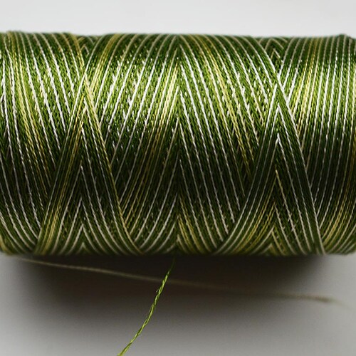 Olive Green Thread Spool Art Silk Thread Hand and Machine - Etsy