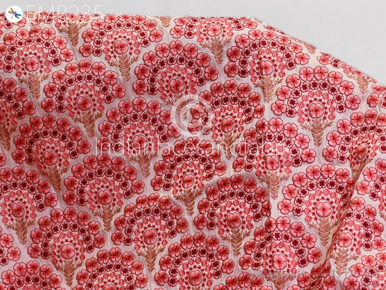 Indian Embroidered Fabric by the Yard Sewing DIY Crafting - Etsy