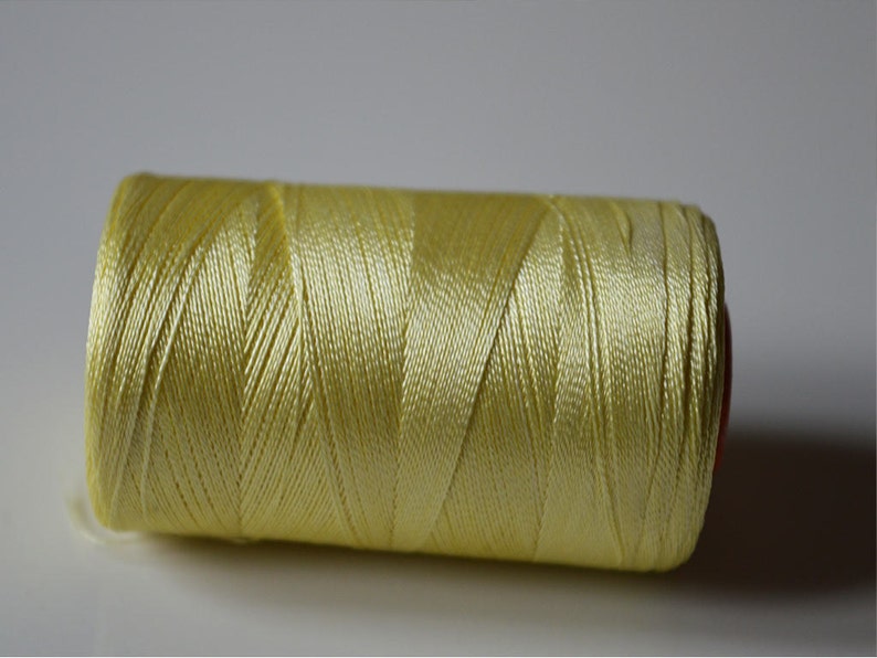 Lime Yellow Silk Thread Spool Art Silk Thread Hand And | Etsy