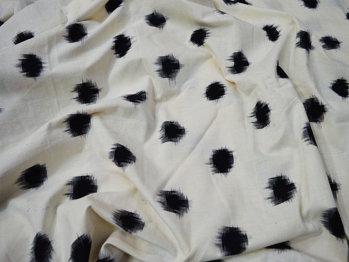 Ikat Fabric by the Yard Handloom Ikat Cotton Fabric by Yard | Etsy