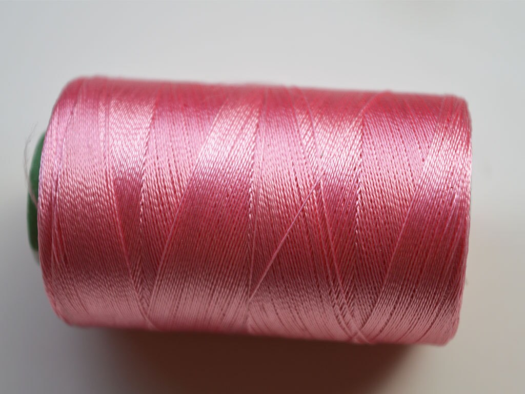 Pink Silk Thread Spool Art Silk Thread Hand and Machine | Etsy