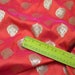 Orange Brocade Fabric by the Yard Indian Fabric Banaras - Etsy