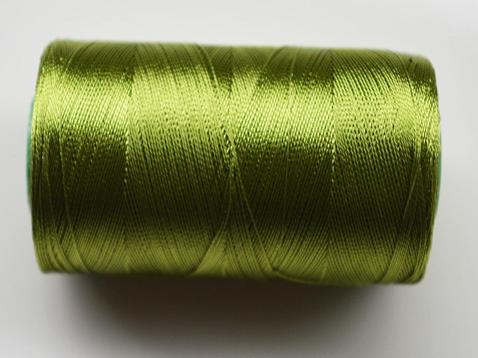 Olive Green Thread Spool Art Silk Thread Hand and Machine - Etsy