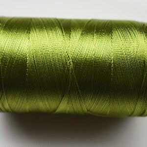 Olive Green Thread Spool Art Silk Thread Hand and Machine - Etsy