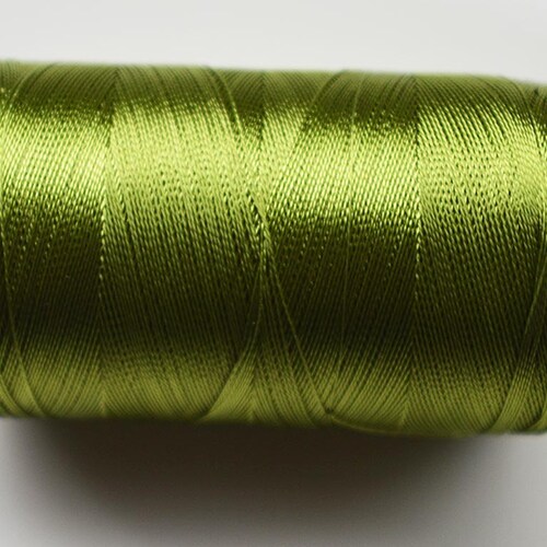 Olive Green Thread Spool Art Silk Thread Hand and Machine - Etsy