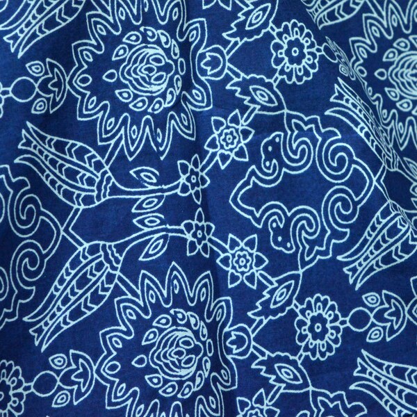 Indigo Fabric - Etsy