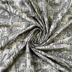 Pure Munga Silk Embroidered Fabric by the Yard Indian Embroidery Moonga ...