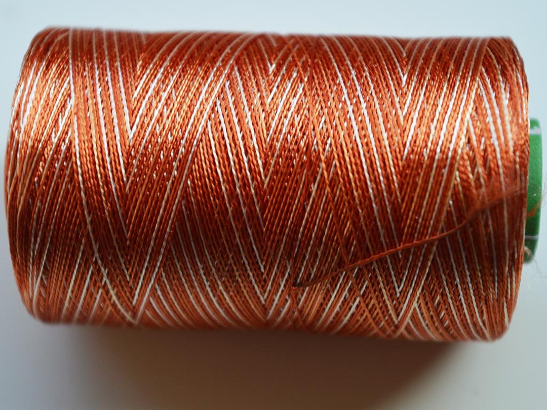 Burnt Orange and Ivory Silk Thread Spool Art Silk Thread - Etsy