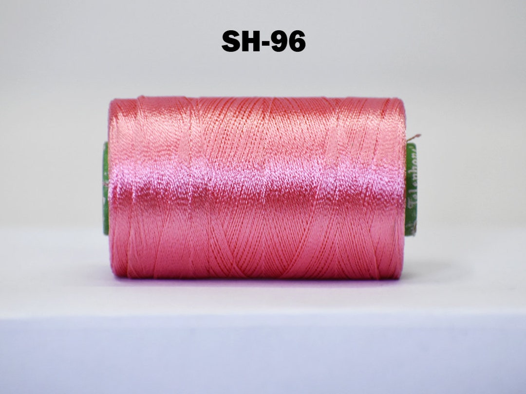 Pink Silk Thread Spool, Art Silk Thread, Hand and Machine Embroidery ...