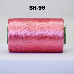 Pink Silk Thread Spool, Art Silk Thread, Hand and Machine Embroidery ...