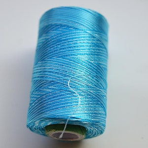Turquoise Blue / White Silk Thread Spool Art Silk Thread - Etsy
