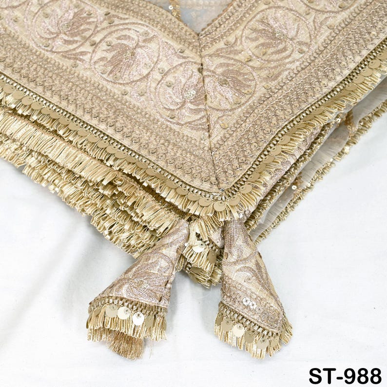 Ivory Dupatta Silk Organza Gotta Patti Dupatta Light Weight Indian ...