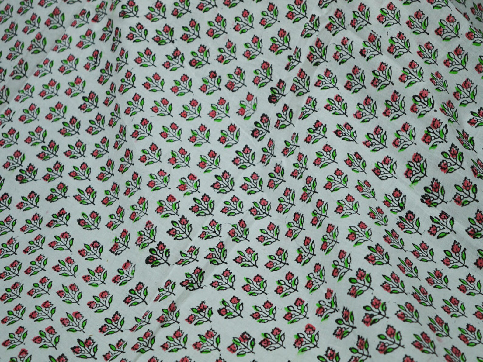 Block Print Cotton Fabric by the Yard Soft Cotton Hand Printed - Etsy