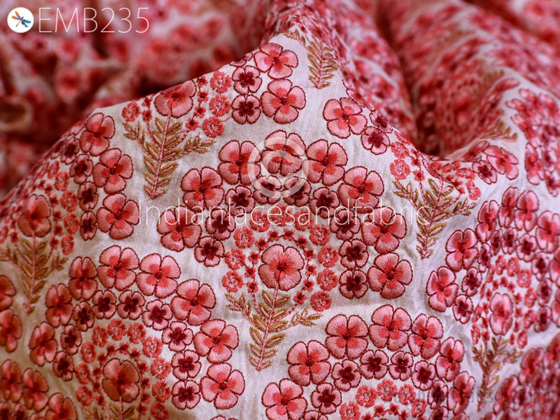 Indian Embroidered Fabric by the Yard Sewing DIY Crafting - Etsy