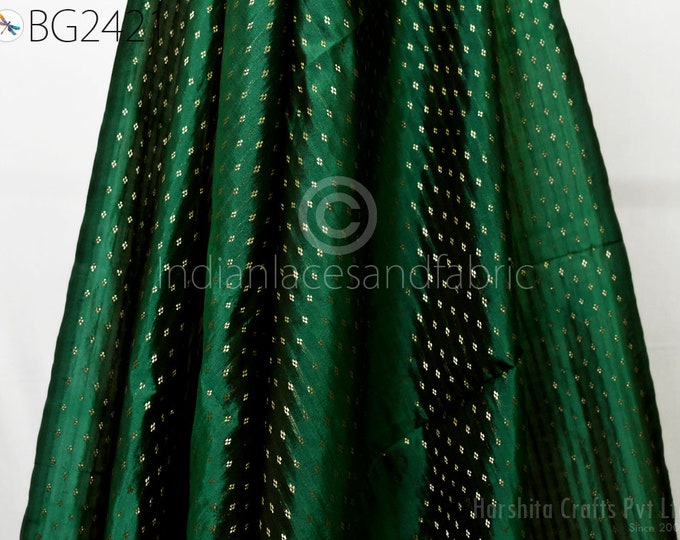 80gsm Pure Mysore Silk Fabric by the Yard Brocade Zari Buttie Indian ...