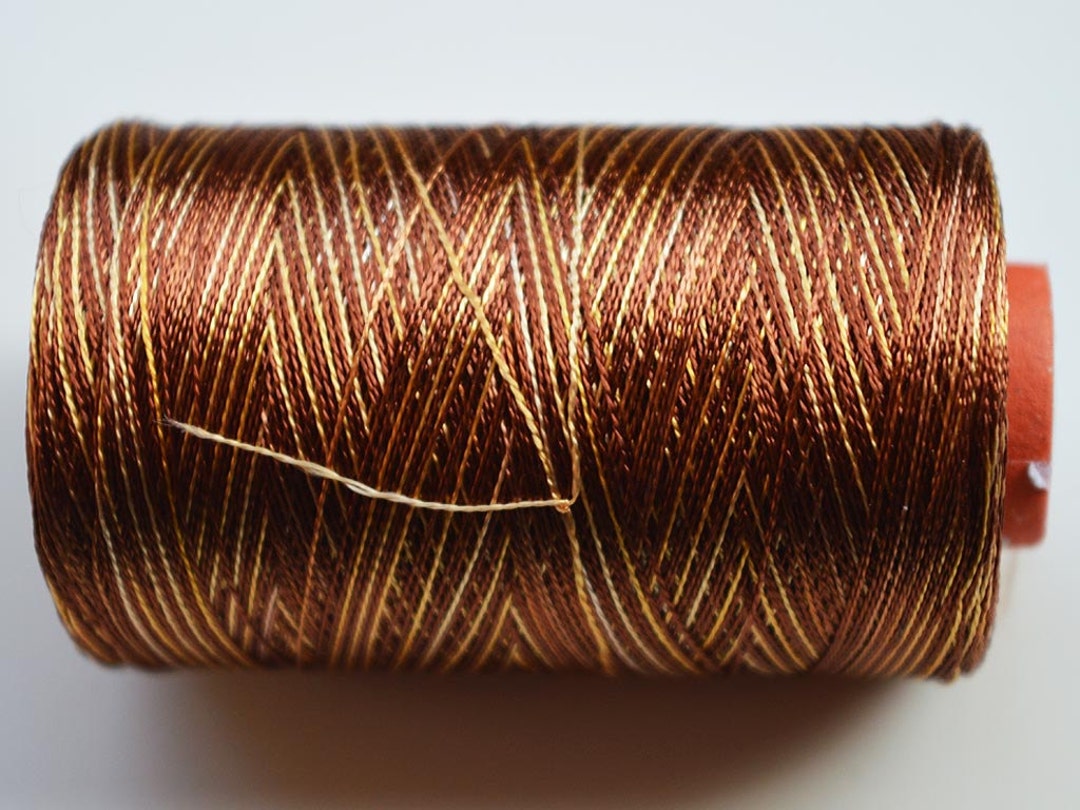 Buy Golden Brown and Ivory Color Silk Thread Spool Art Silk Online in ...