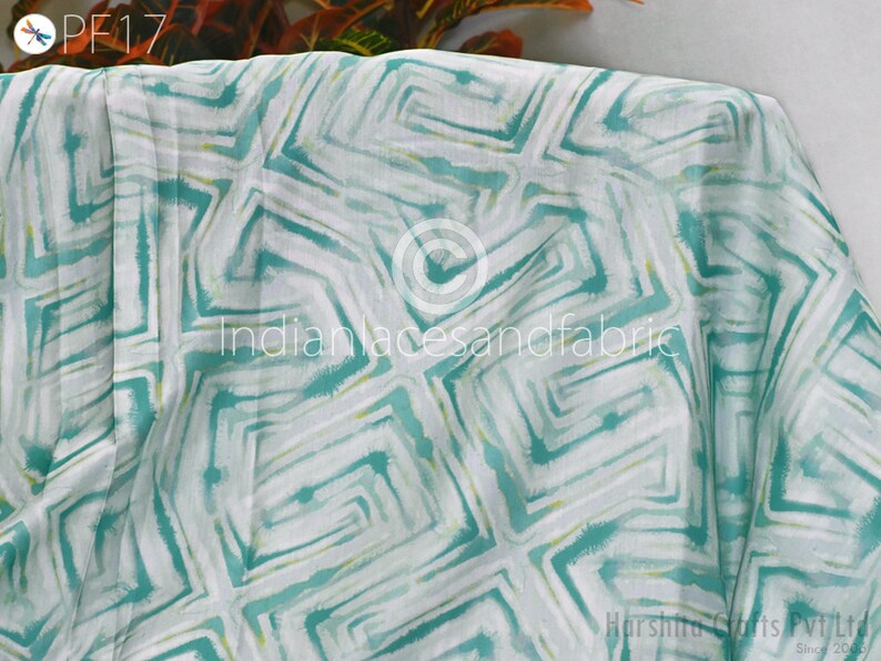 Modal Satin Fabric by the Yard Indian Soft Printed Fabric - Etsy