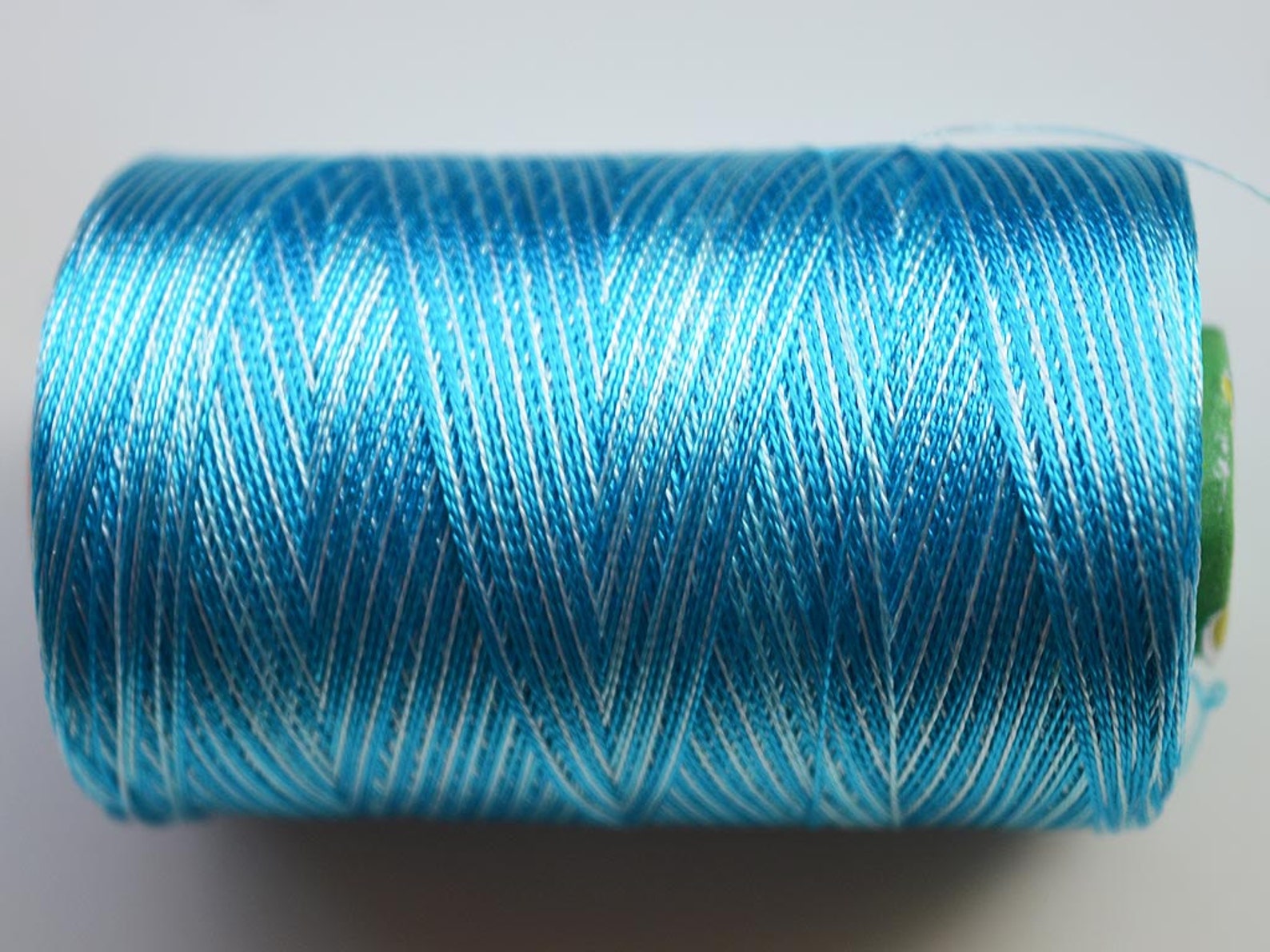 Turquoise Blue / White Silk Thread Spool Art Silk Thread | Etsy