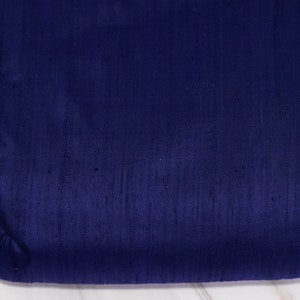 Navy Blue Indian Pure Dupioni Silk Raw Silk Fabric by the Yard - Etsy