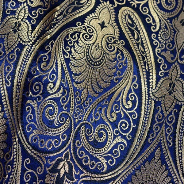 Blue Brocade - Etsy