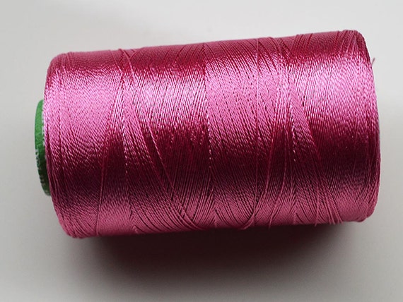 Bubble Gum Pink Silk Thread Spool Art Silk Threadhand - Etsy