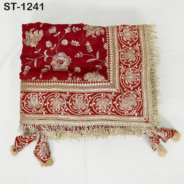 Bridal Red Dupatta - Etsy