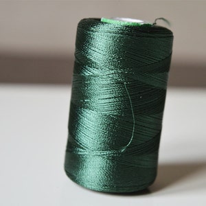 Seaweed Green Silk Thread Spool Art Silk Thread Hand and - Etsy Canada