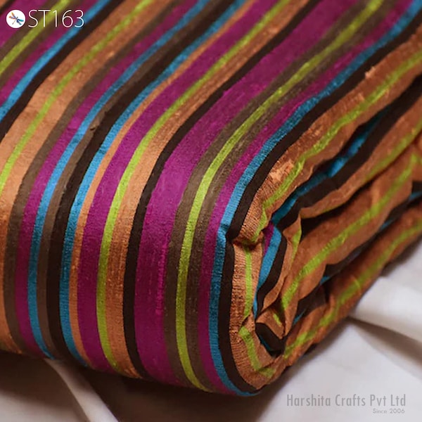 Stripe Silk Fabric - Etsy
