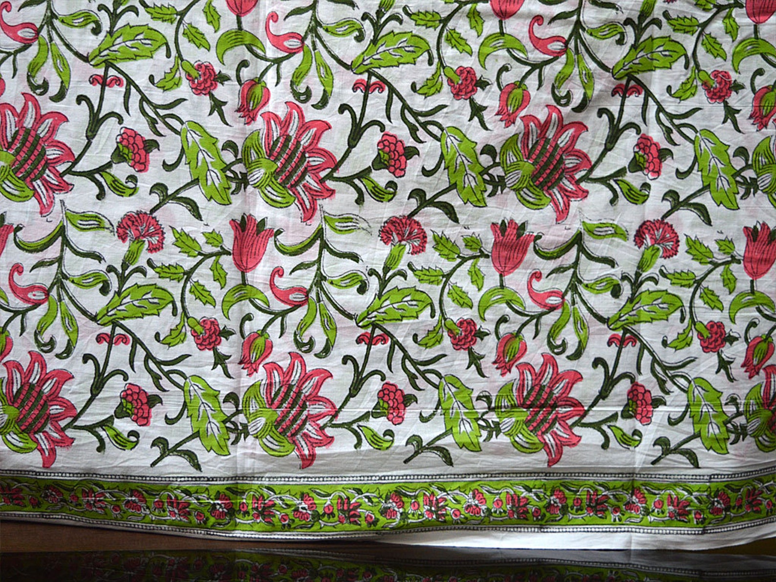 Indian Hand Block Print Cotton Fabric by the Yard Quilting Soft Hand ...
