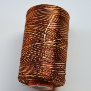 Buy Golden Brown and Ivory Color Silk Thread Spool Art Silk Online in ...