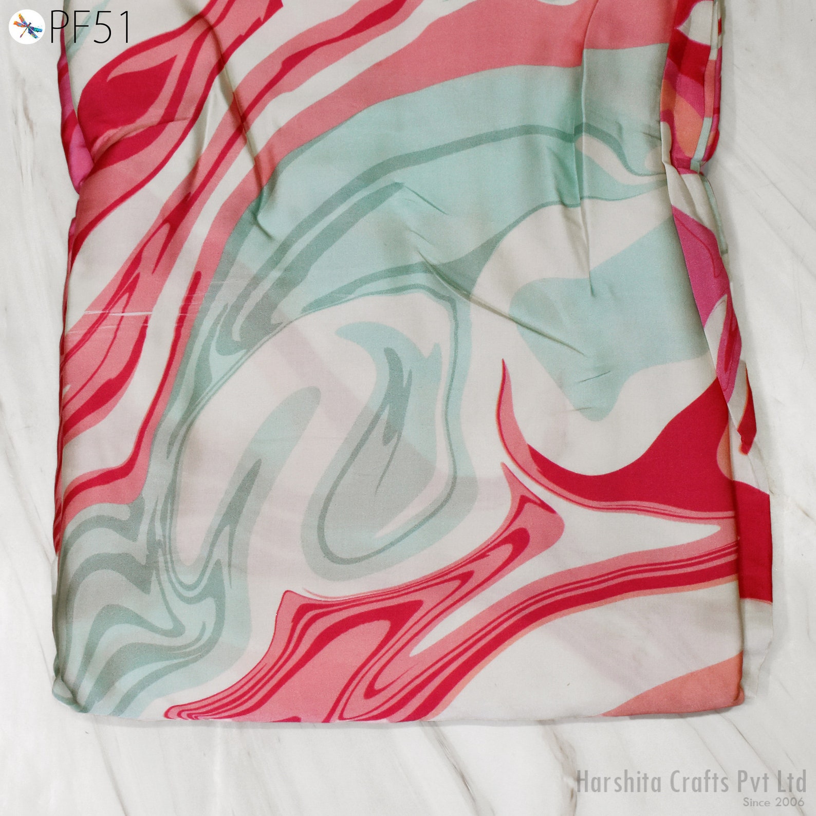 Indian Printed Fabric by the Yard Flowy Soft Modal Summer Dresses ...