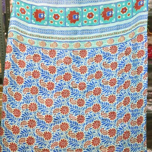 Indian Silk Kantha Stitch Scarves Dupatta Handmade Pareo Printed Bikini ...