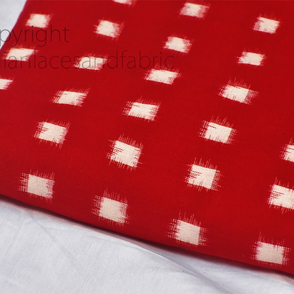 Red Ikat Fabric - Etsy