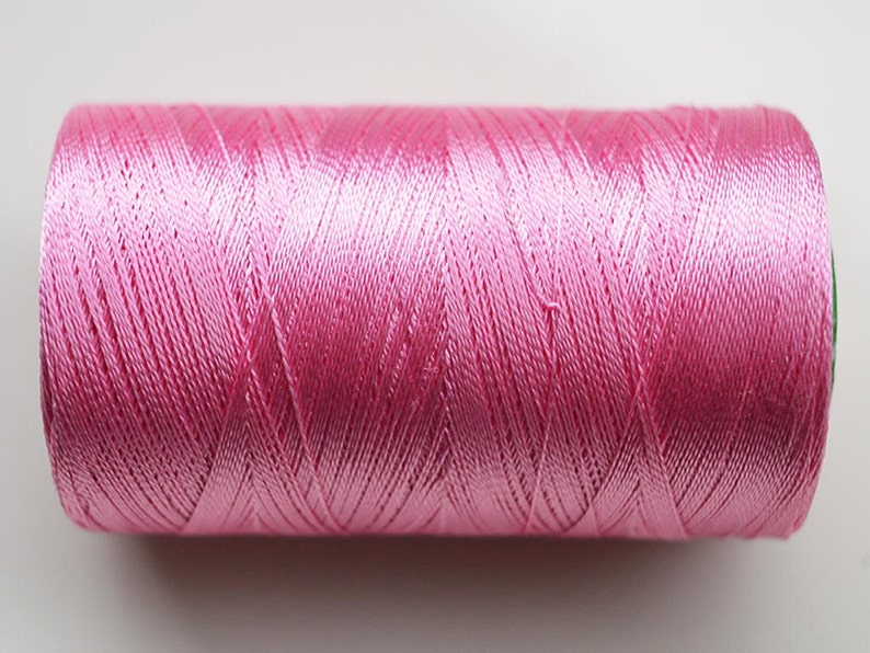 Pink Flamingo Silk Thread Spool Art Silk Thread Hand and | Etsy