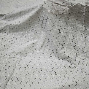 44 White Sewing Embroidered Eyelet Cotton Lace Fabric by - Etsy