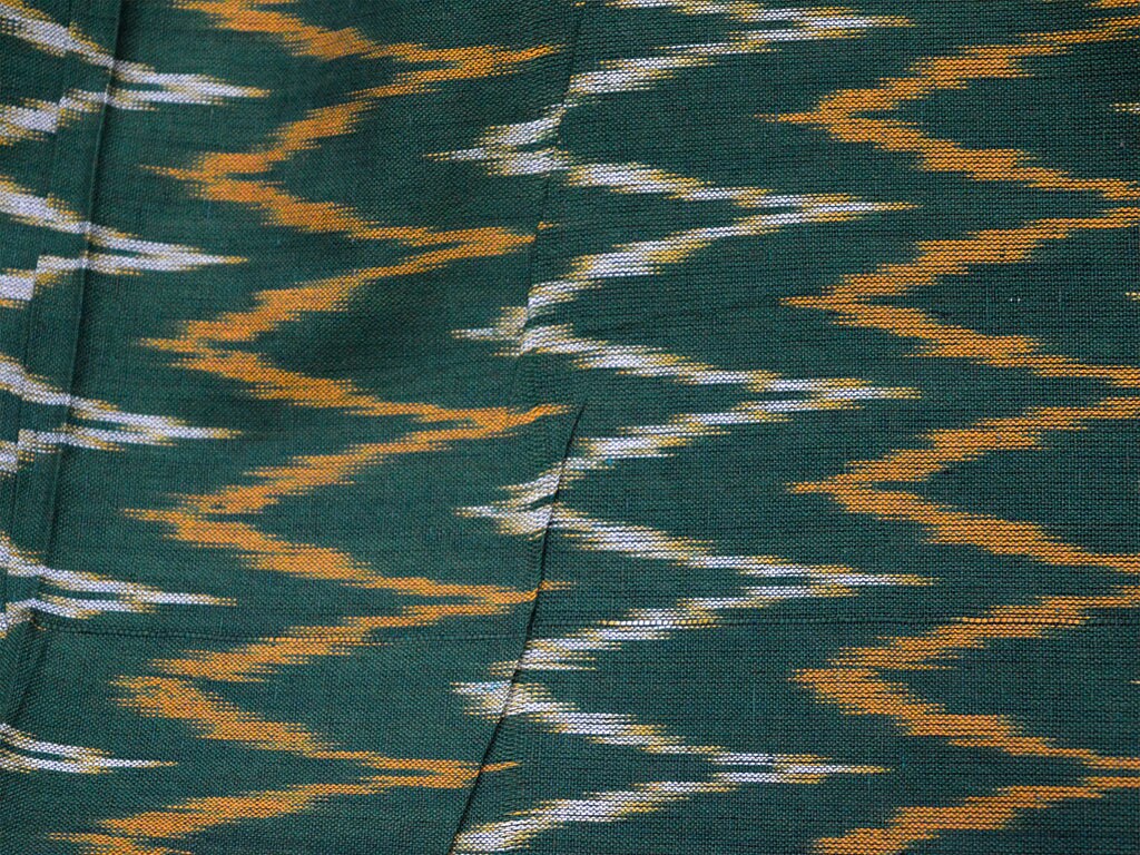 Yellow Ikat Fabric by yard Handloom Ikat Cotton Fabric | Etsy