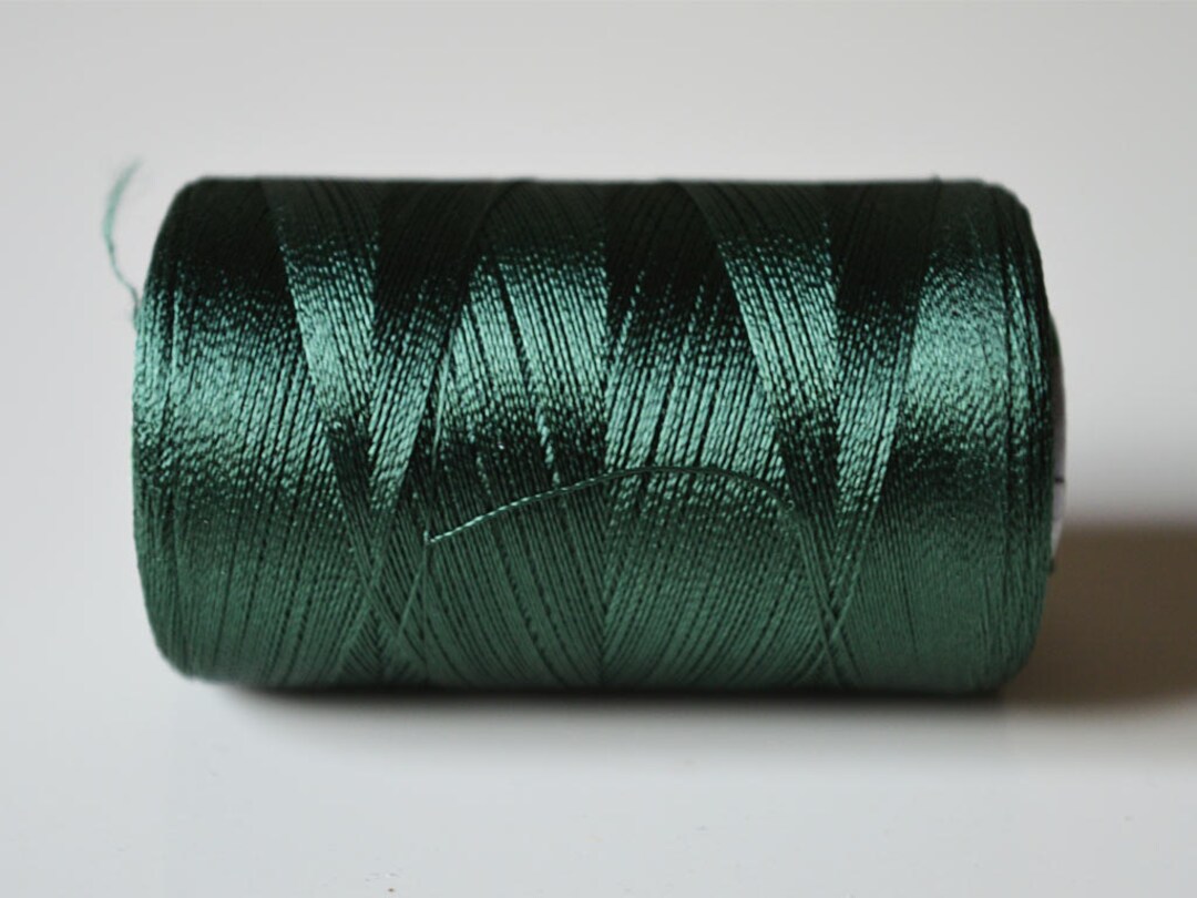 Seaweed Green Silk Thread Spool Art Silk Thread Hand and - Etsy Canada