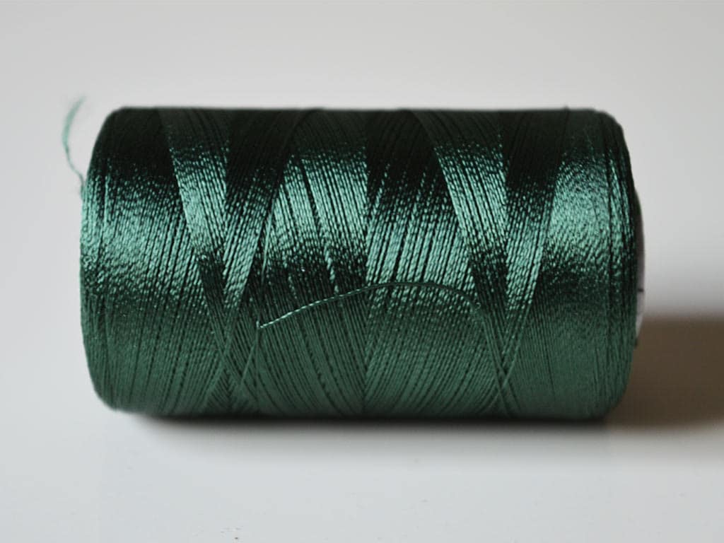 Seaweed Green Silk Thread Spool Art Silk Thread Hand and - Etsy