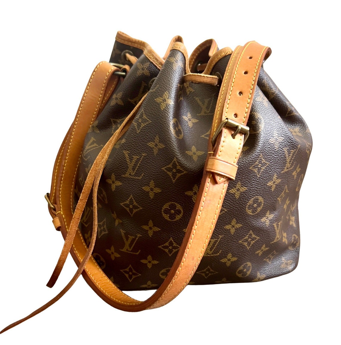 Vintage 1993 Authentic Louis Vuitton Petit Noe Champagne Bucket Bag ...