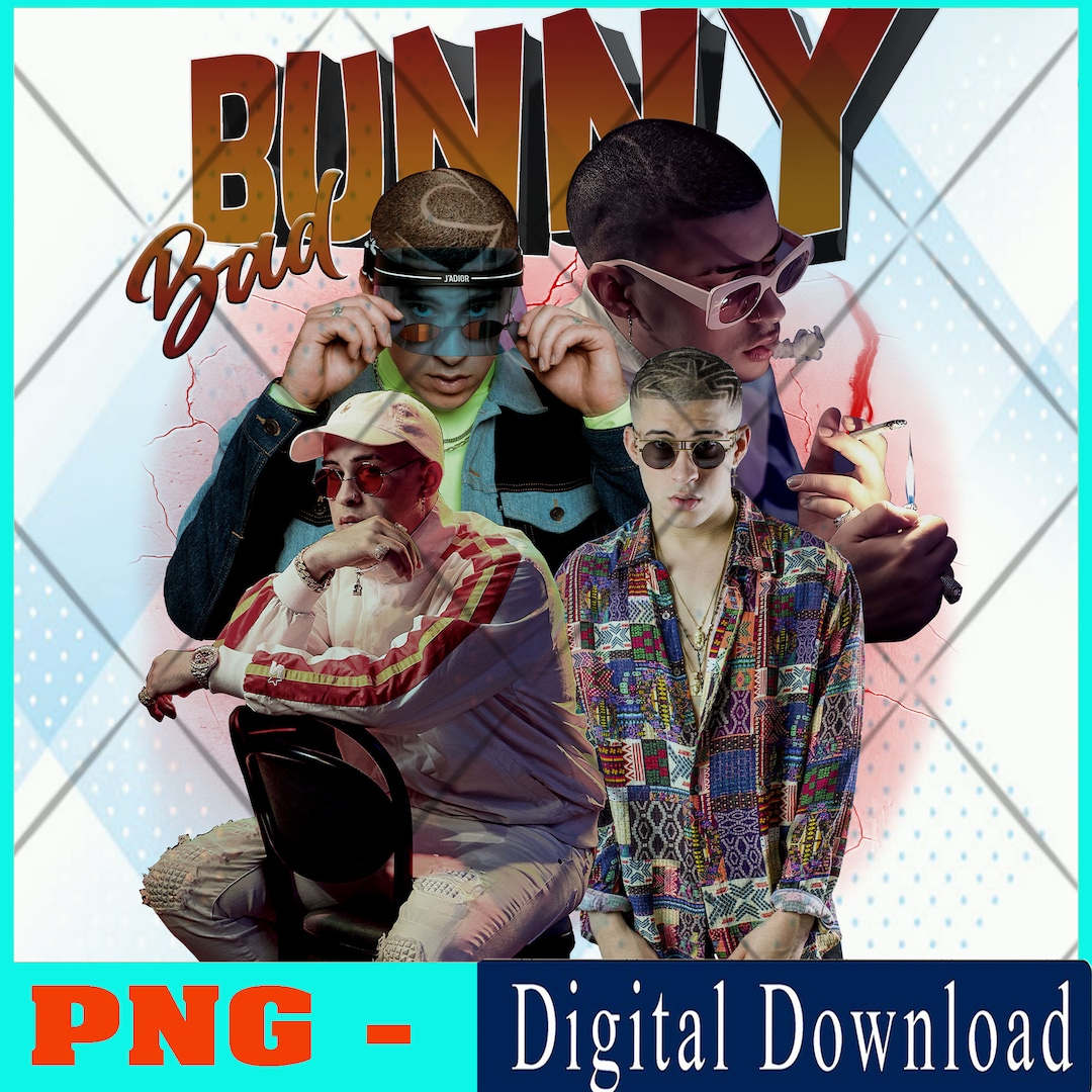 BAD BUNNY Png Bad Bunny Digital Design Download - Etsy