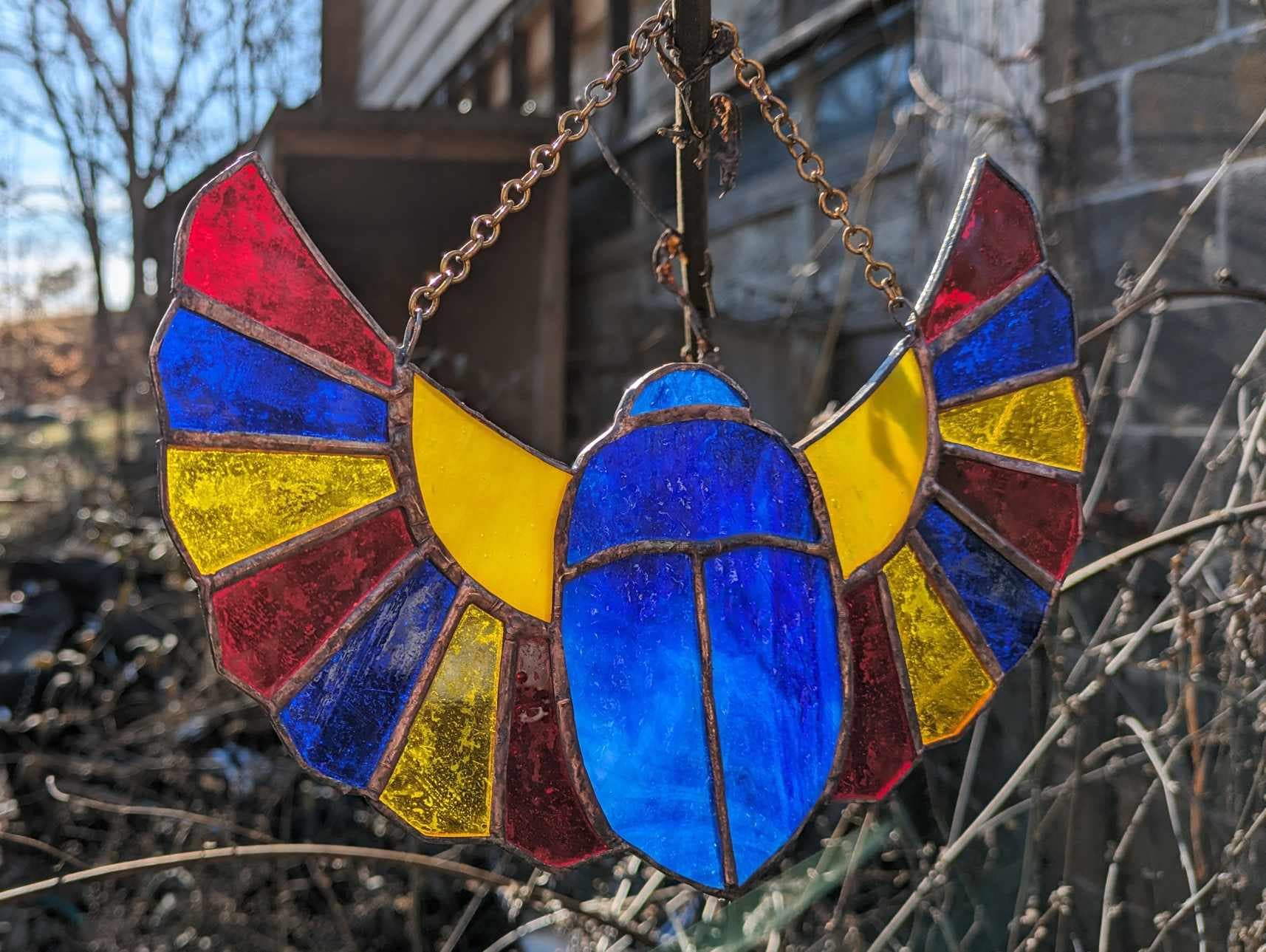 Stained Glass Scarab Beetle PATTERN - Etsy