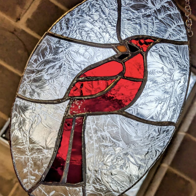 Stained Glass Cardinal Pattern - Etsy