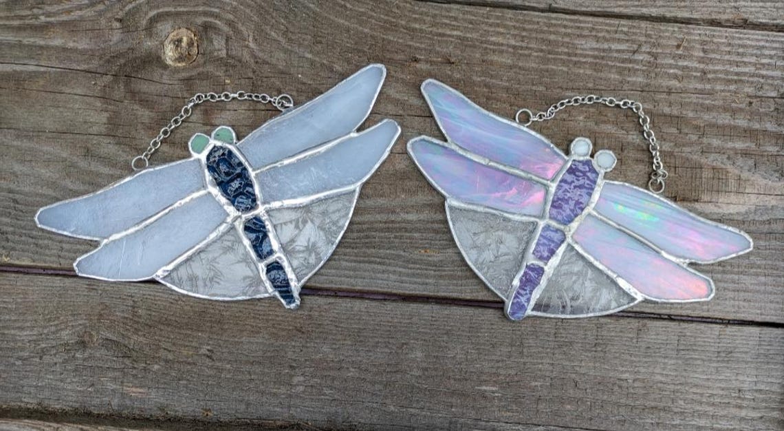 Stained Glass Dragonfly PATTERN - Etsy