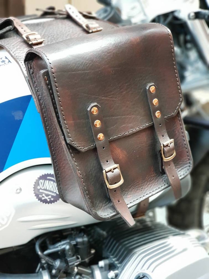 BMW r Nine T family leather tank bags with documents holder | Etsy