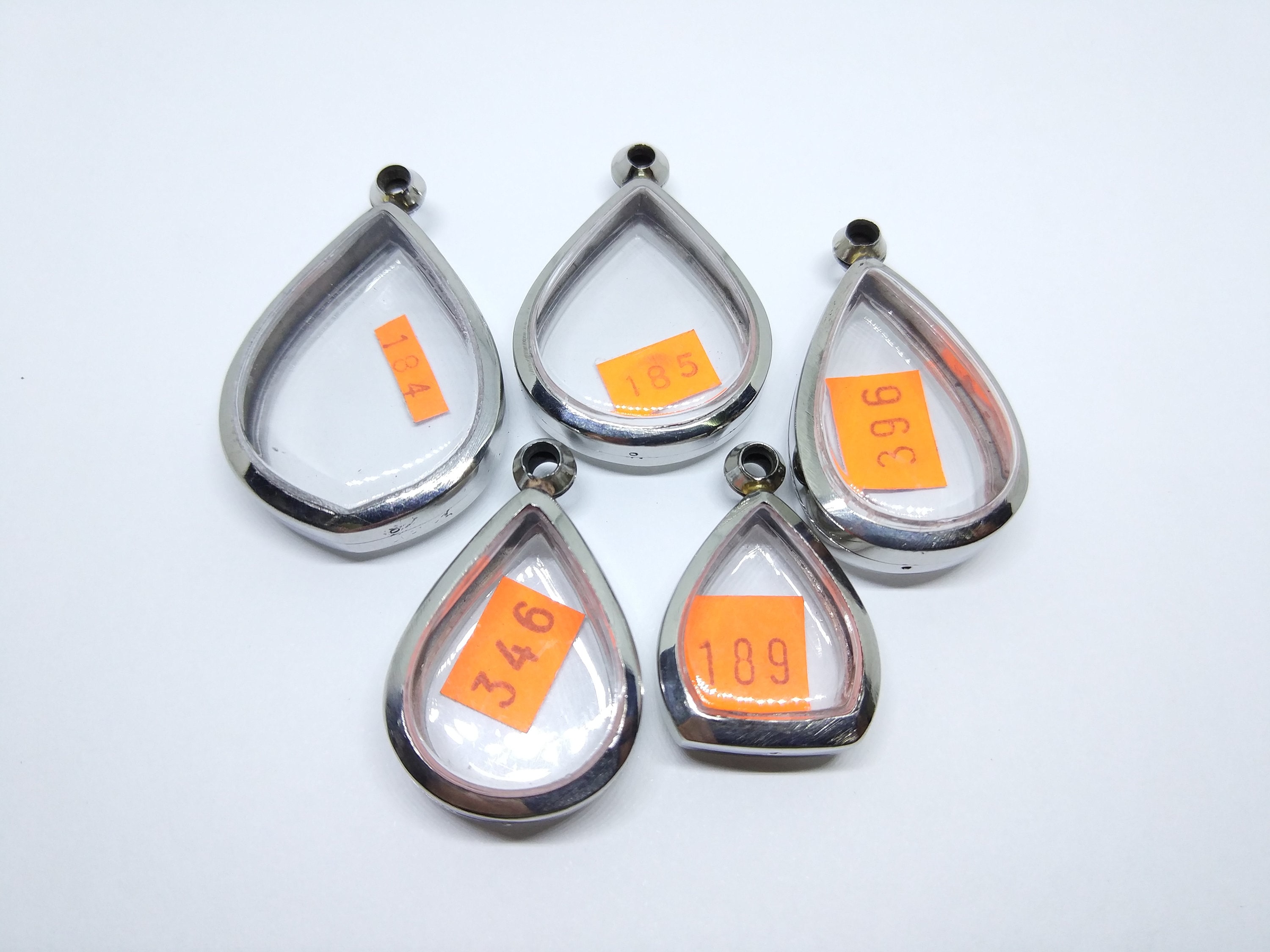 Big Water Drop Shape Pendant Cases,set of 3,supply, Reliquaries ...